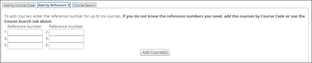 Add/Drop Courses Feature